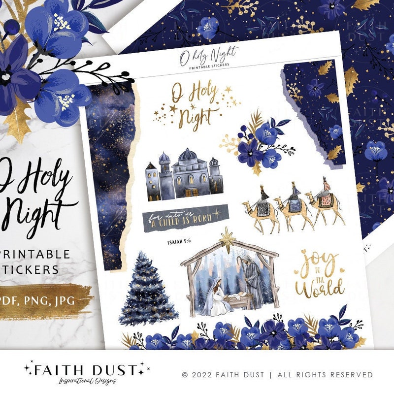O Holy Night Clipart - Etsy