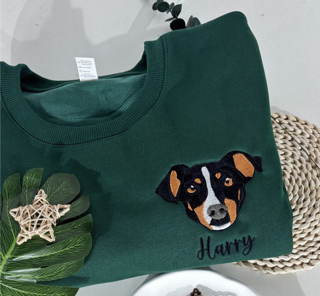 Custom Embroidered Dog Sweatshirt, Custom Embroidered Cat Sweatshirt ...