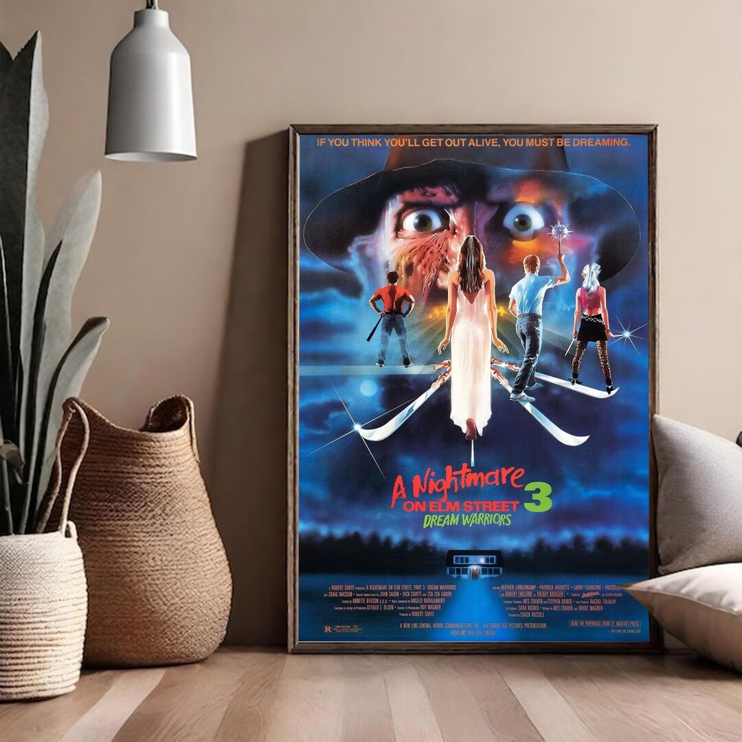 Vintage Horror Movie Poster Print – 80s Inspired Scary Wall Art for ...