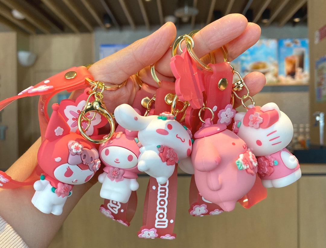 Kawaii Japanese Cartoon Sakura Keychains Kuro Keychain My - Etsy