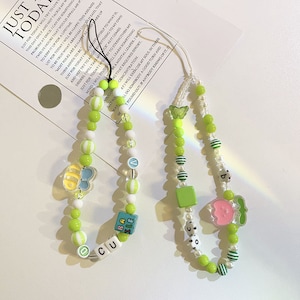 Phone Charm Strap, Wrist Strap, Beaded Phone Jewelry, Phone Chain ...