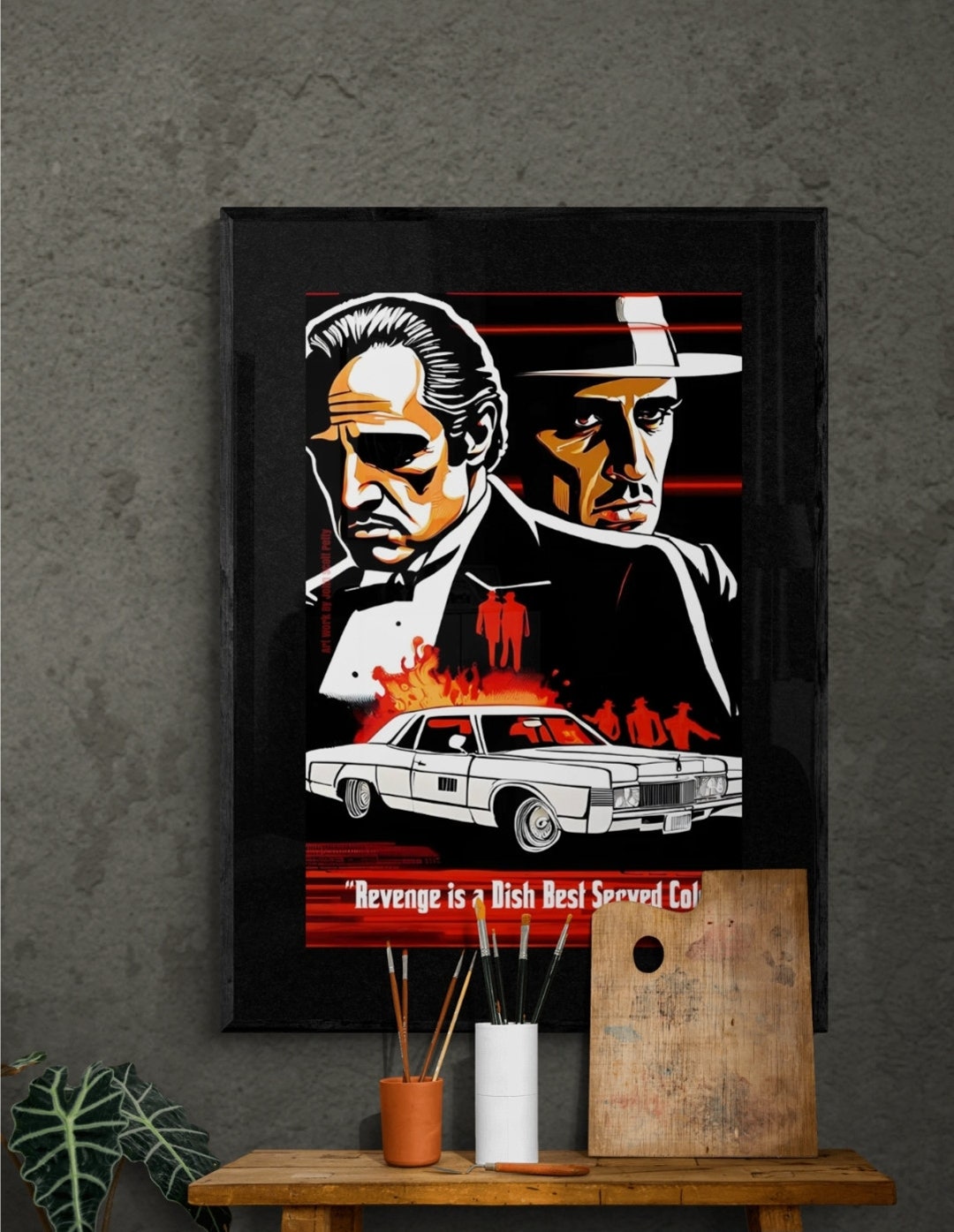GODFATHER FILM POSTER Reimagined Original Art Poster, Premium Luster ...