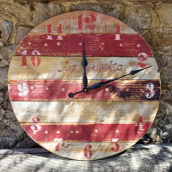 Reclaimed Wood Clock - Etsy