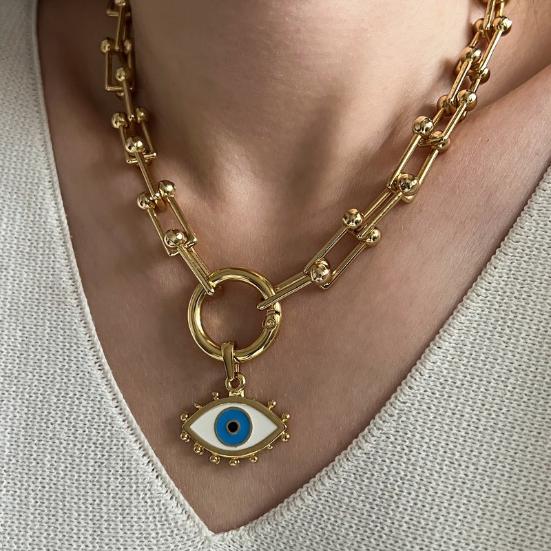 Evil Eye Necklace - Etsy