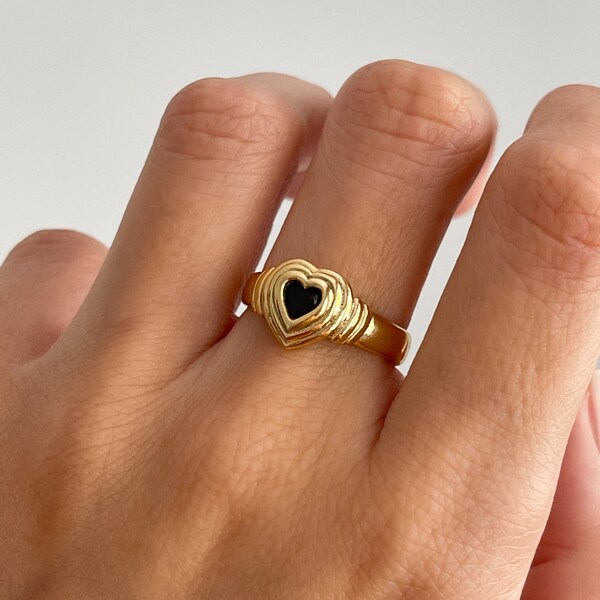 Heart Shaped Ring - Etsy