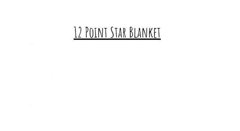 12 Point Star Afghan Blanket Crochet Pattern - Etsy