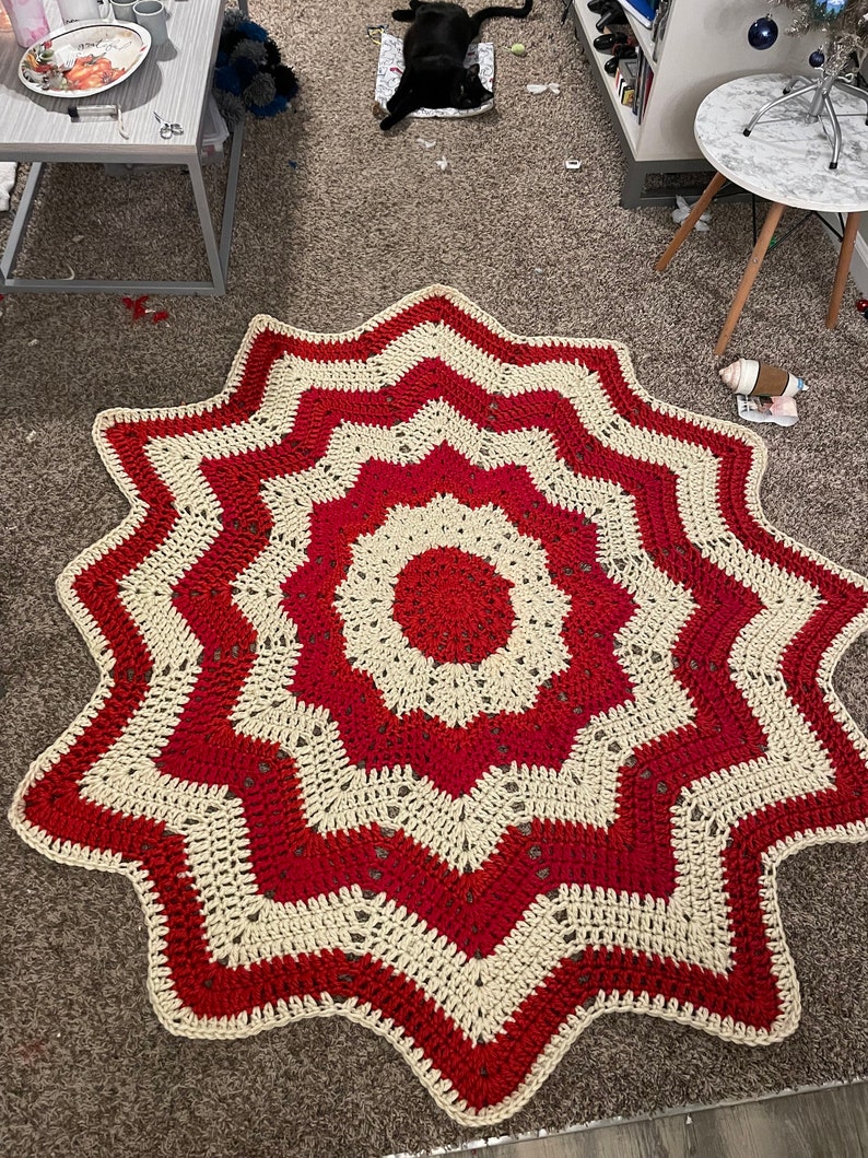 12 Point Star Afghan Blanket Crochet Pattern - Etsy