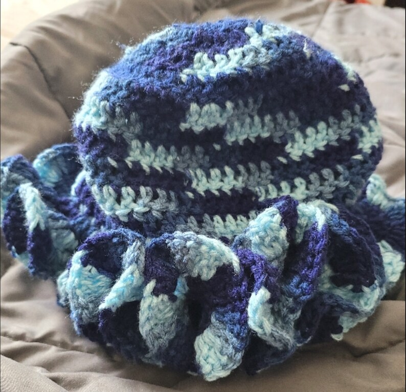 Crochet Ruffle Hat **pattern Only** - Etsy