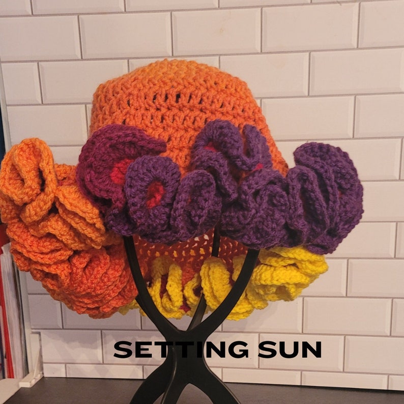 Crochet Ruffle Hat/ Bonnet - Etsy