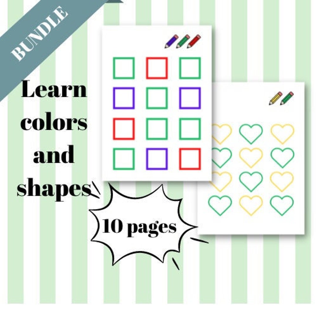 Learn Colors and Shapes | Coloring Pages for 2 Year Old | 2 Year Old ...
