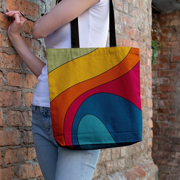 Funky Tote Bag - Etsy