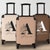 Custom Name Suitcase With Wheel Rolling Luggage for Couple Personalized ...