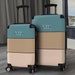 Custom Name Suitcase With Wheel Rolling Luggage for Couple Personalized ...