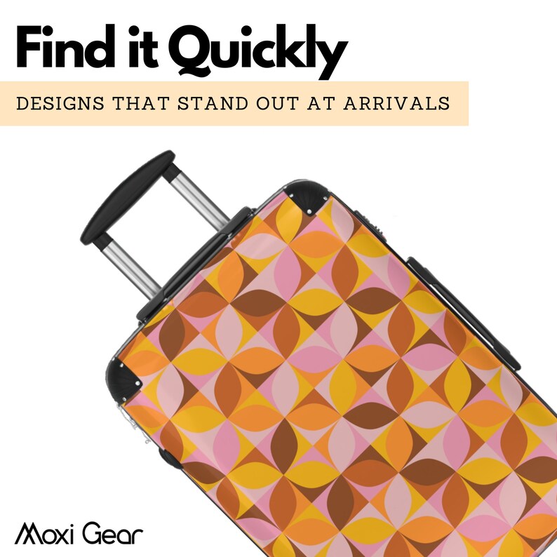 Colorful Luggage With Spinner Wheel Luggage for Women Retro Suitcase ...