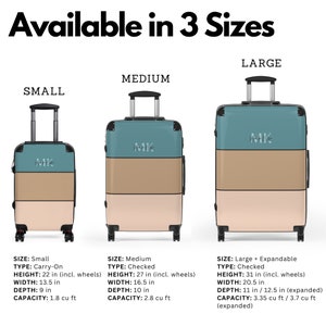Custom Name Suitcase With Wheel Rolling Luggage for Couple Personalized ...