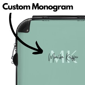 Monogrammed Hard Side Luggage With Wheels Personalized Name Custom ...
