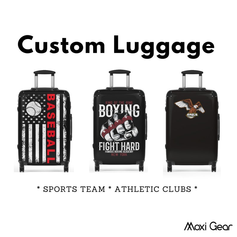Custom Suitcase for Sports Team Luggage Custom Logo Personalize Sport ...