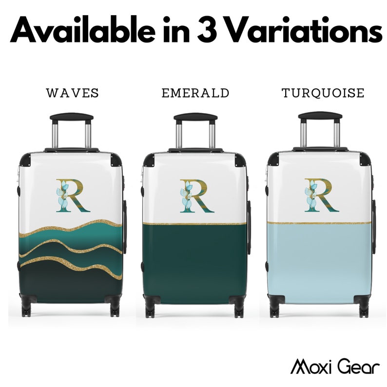 Personalized Suitcase With Monogram Custom Luggage Spinner Wheel ...