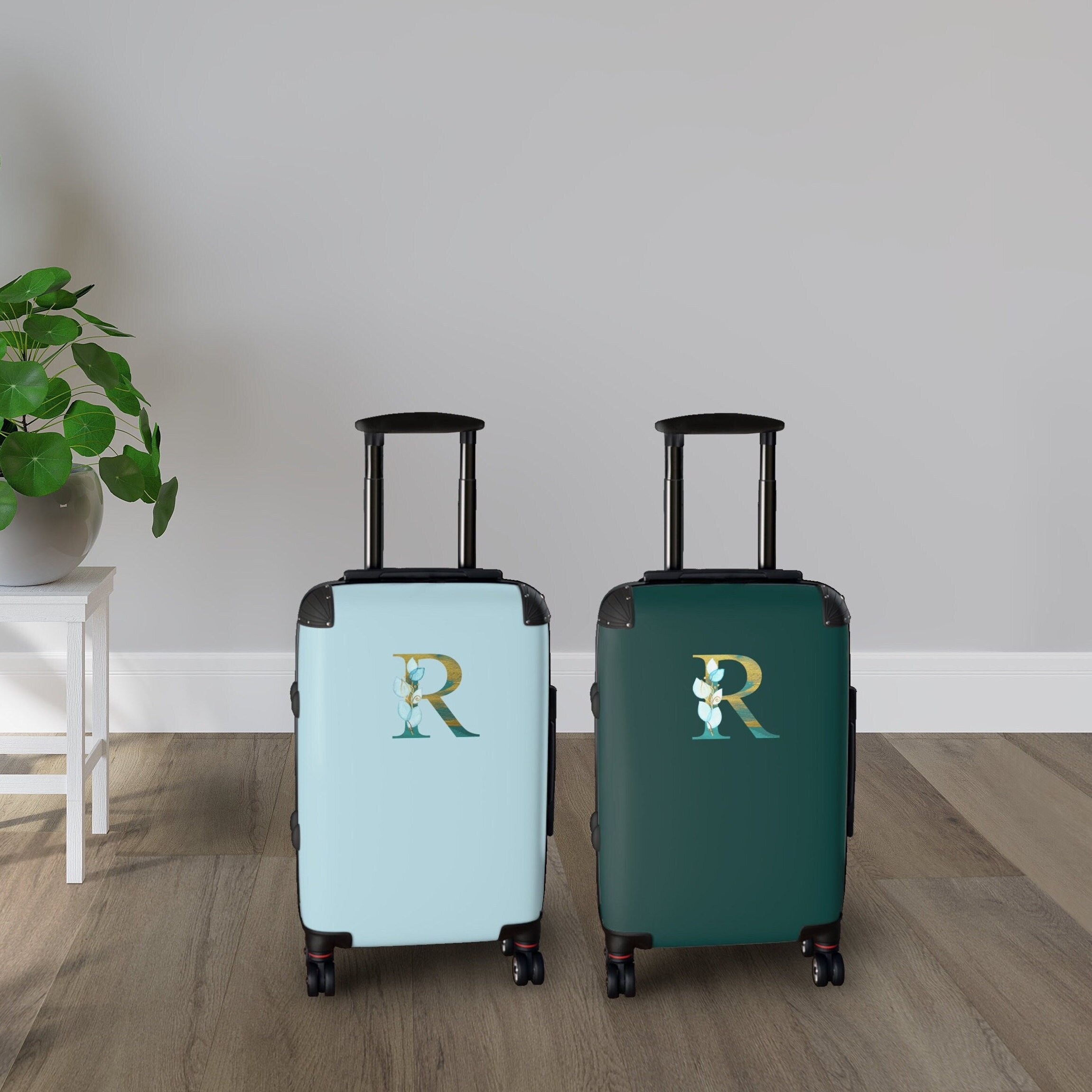 Personalized Luggage With Monogram Custom Suitcase With Wheel ...