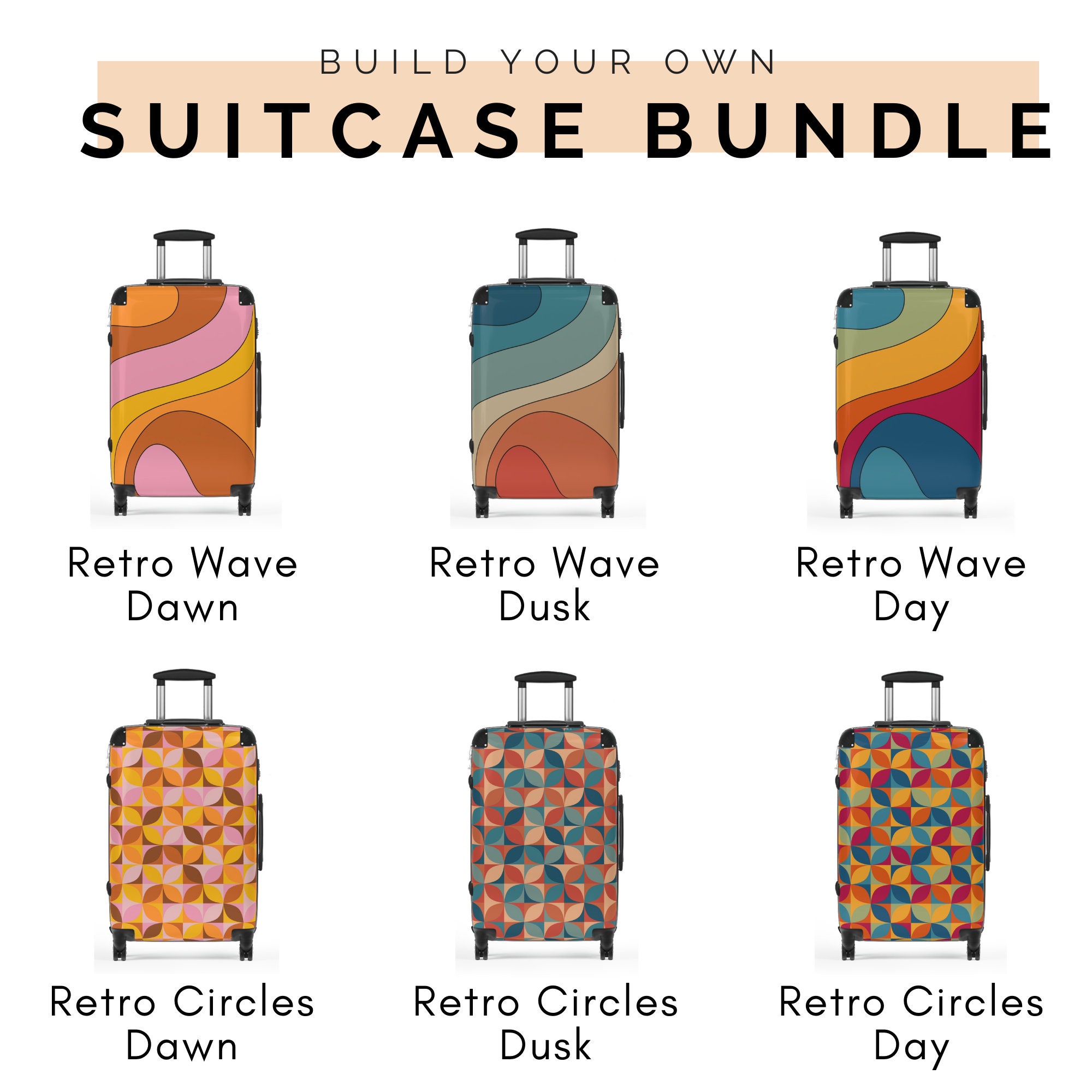 Custom 2-piece Luggage Set 22 Inch Carry-on 27 Inch - Etsy