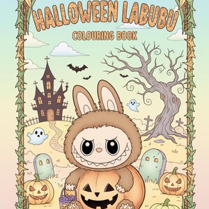 Halloween Lafufu Coloring Book | 14 Printable Cute Spooky Lafufu Pages ...