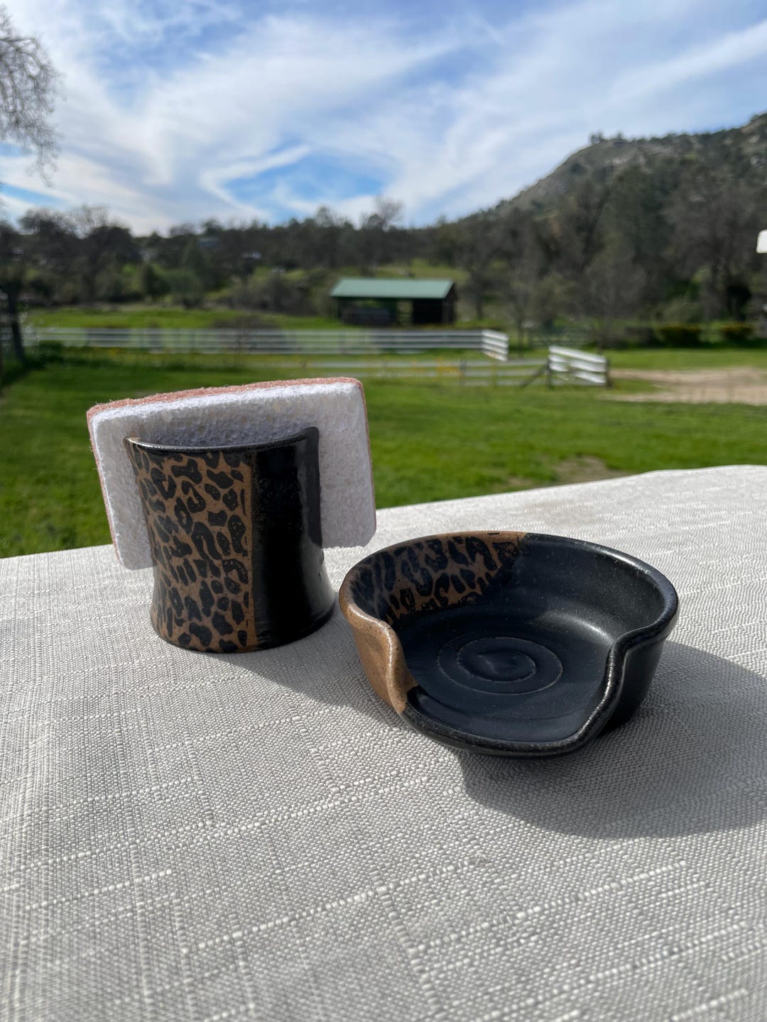 Handmade Ceramic Spoon Rest and Sponge Holders - Etsy