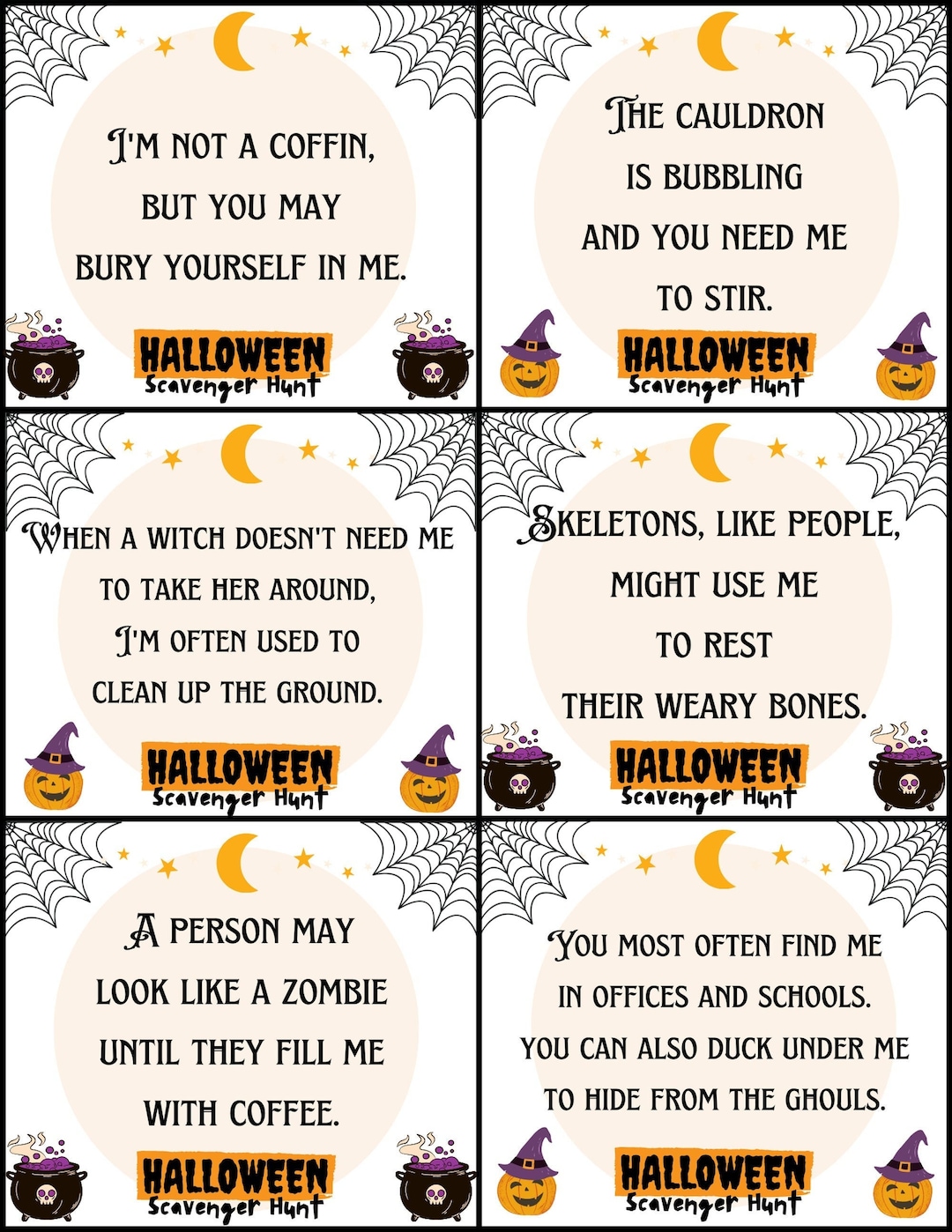 Halloween Scavenger Hunt for Kids Great Halloween Scavenger Hunt for ...
