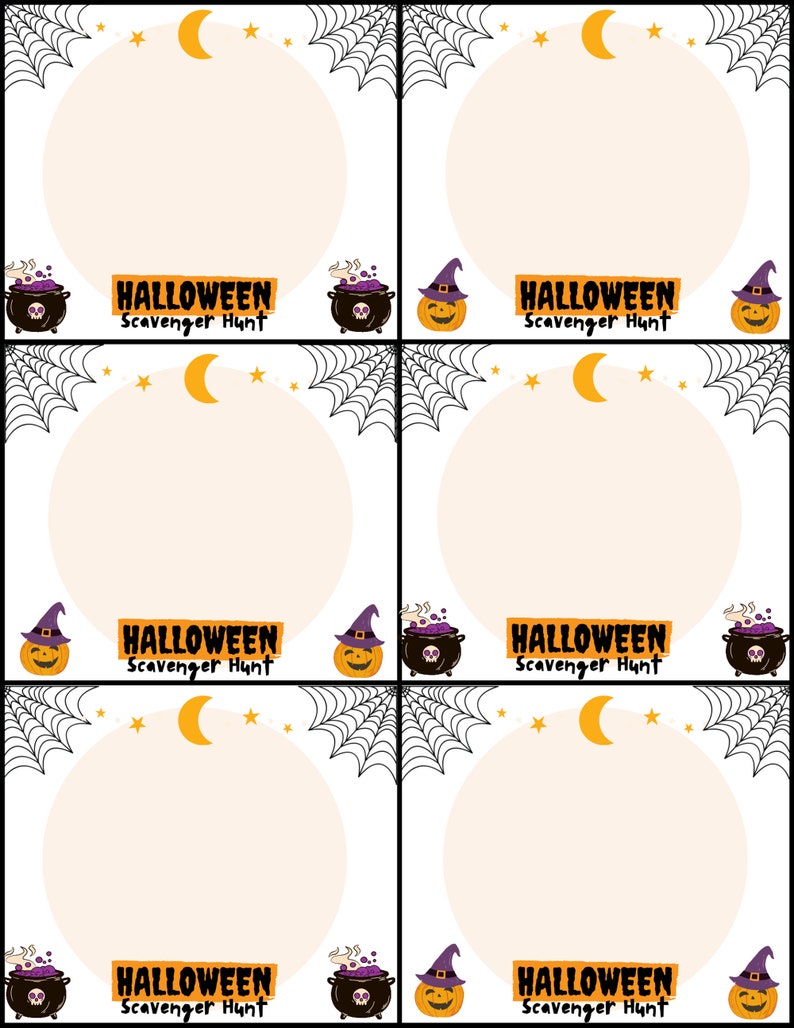 Halloween Scavenger Hunt for Kids Great Halloween Scavenger Hunt for ...