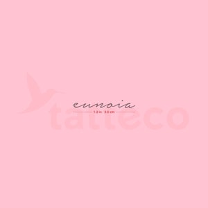 Eunoia Semi-permanent Tattoo (set of 2) - Etsy