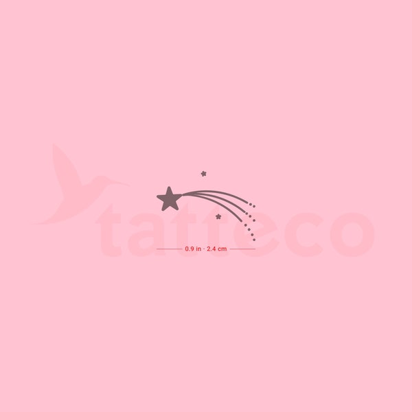 Shooting Star Temporary Tattoo - Etsy Shooting Star Temporary Tattoo - Etsy