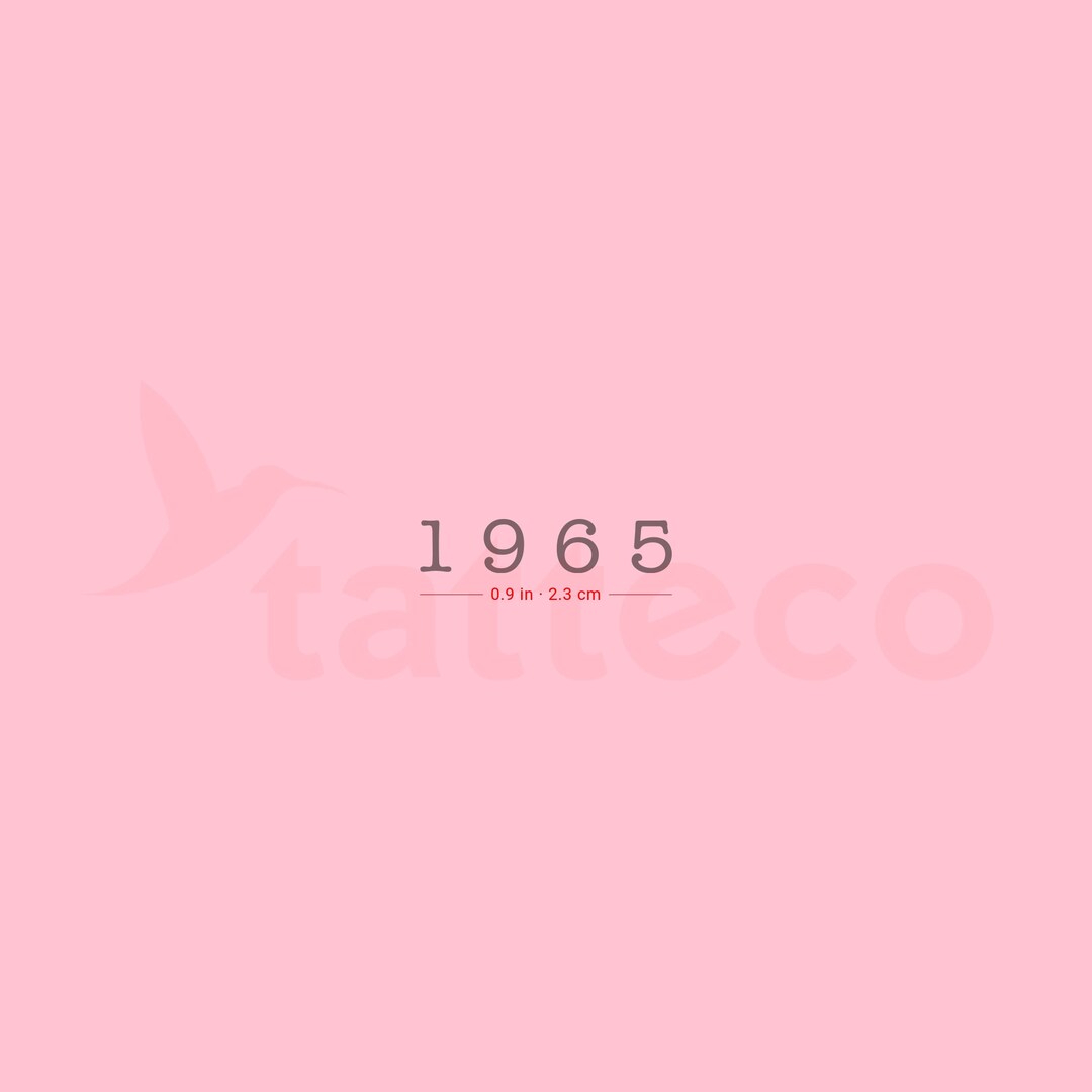 1965 Semi-permanent Tattoo set of 2 - Etsy