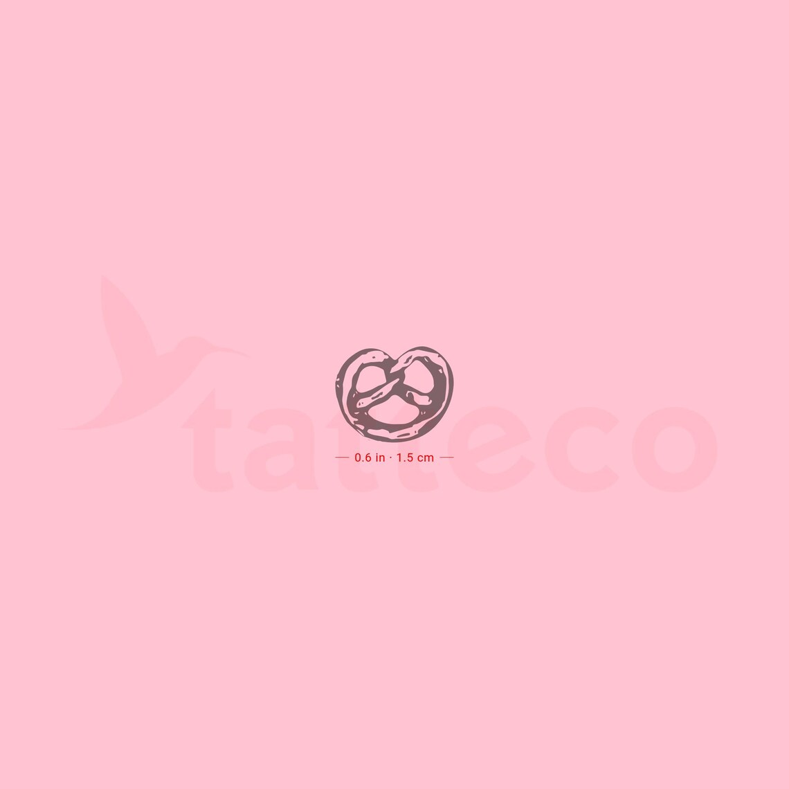 Pretzel Semi-permanent Tattoo (set of 2) - Etsy