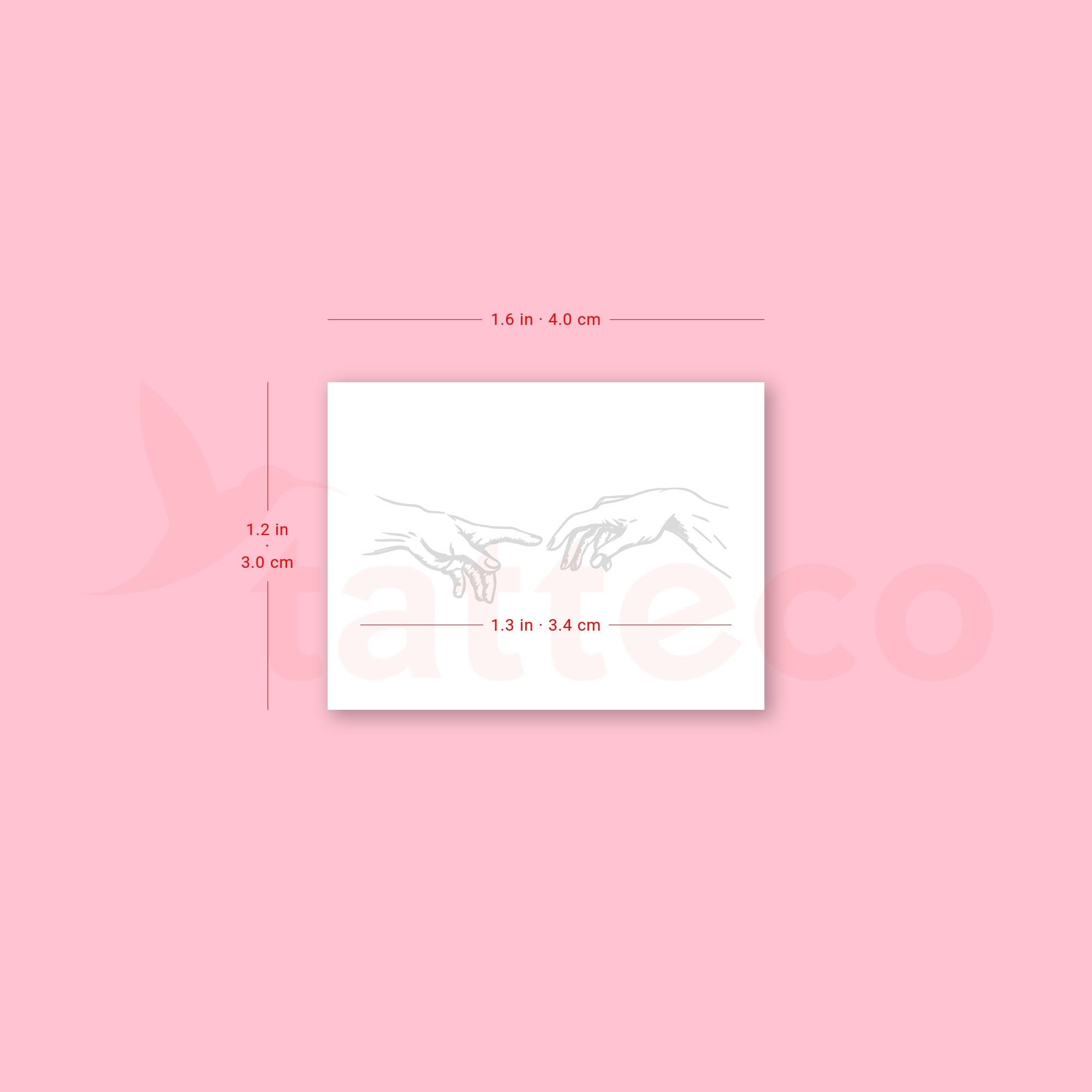 Small Creation of Adam Hands Semi-permanent Tattoo (set of 2) - Etsy