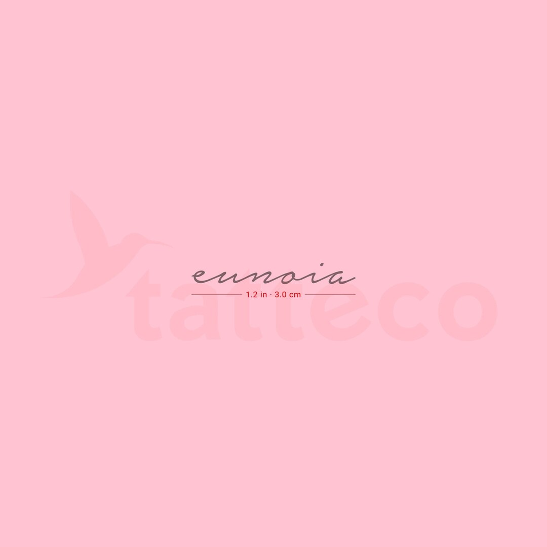 Eunoia Semi-permanent Tattoo set of 2 - Etsy