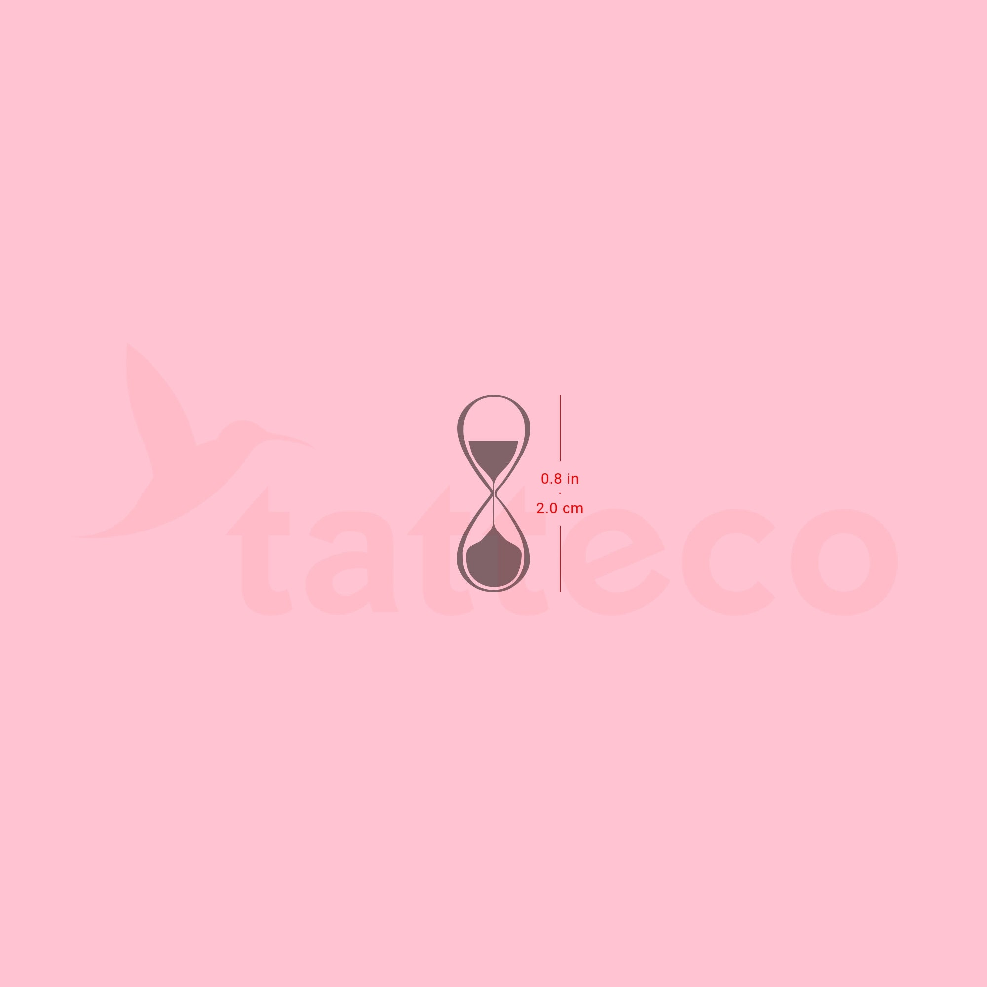 Infinity Hourglass Semi Permanent Tattoo Set Of 2 Etsy