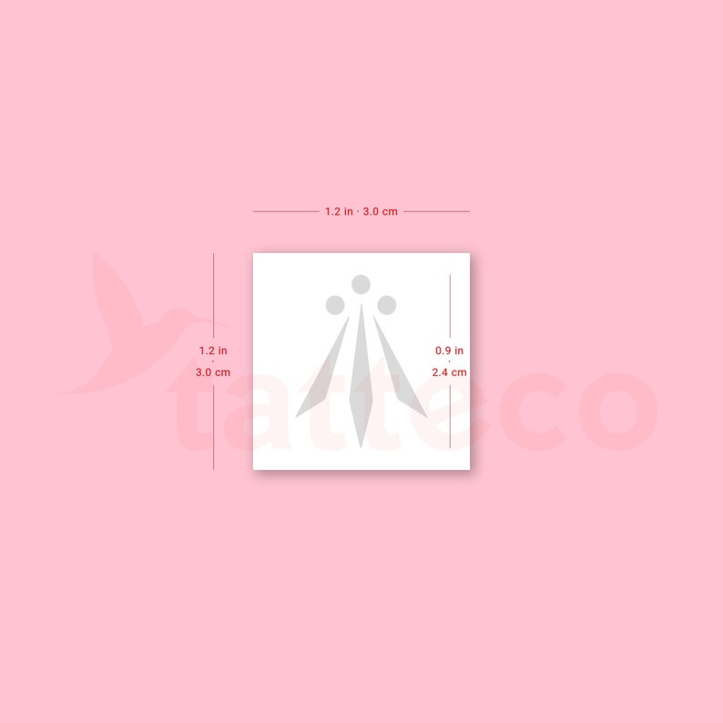 Celtic Awen Symbol Semi-permanent Tattoo (set of 2) - Etsy