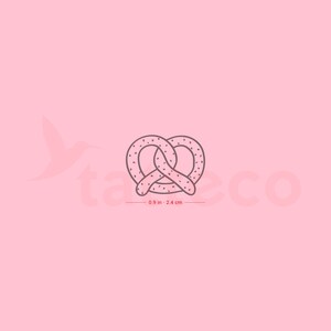 Pretzel Semi-permanent Tattoo (set of 2) - Etsy