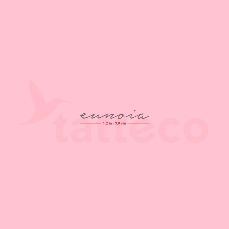 Eunoia Semi-permanent Tattoo (set of 2) - Etsy