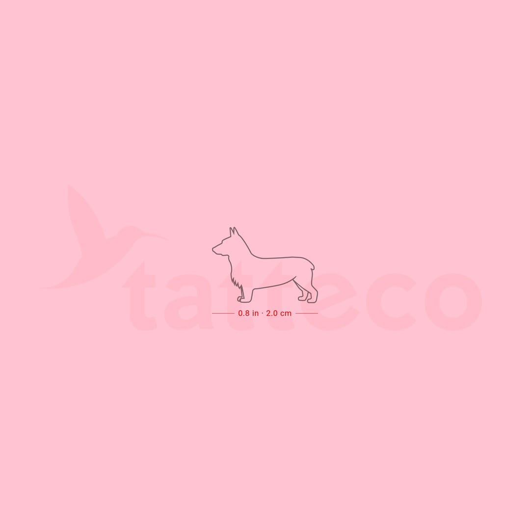 Corgi Semi-permanent Tattoo set of 2 - Etsy