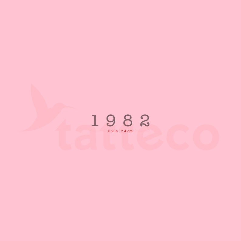 1982 Semi-permanent Tattoo set of 2 - Etsy