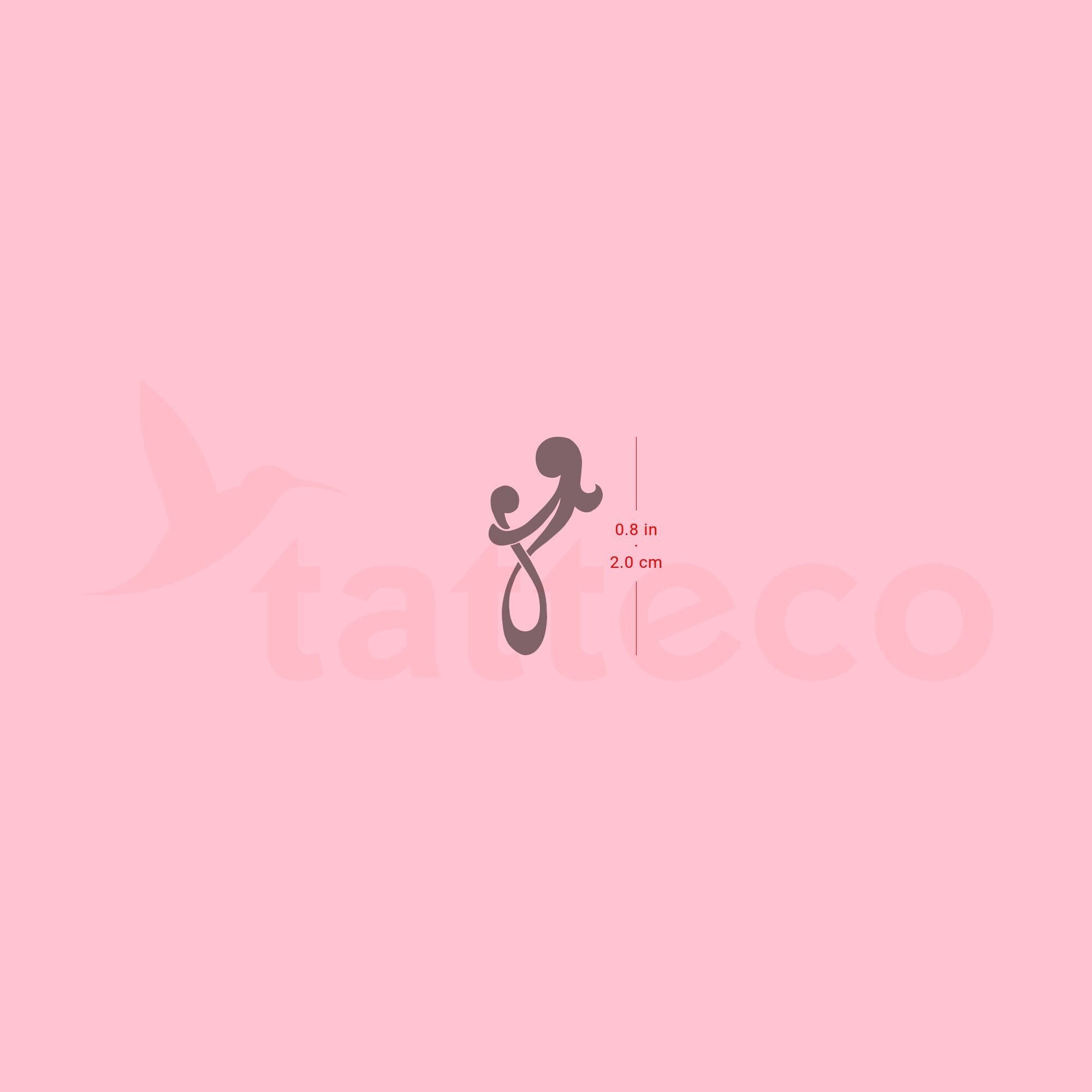 Mother and Son Symbol Semi-permanent Tattoo set of 2 - Etsy