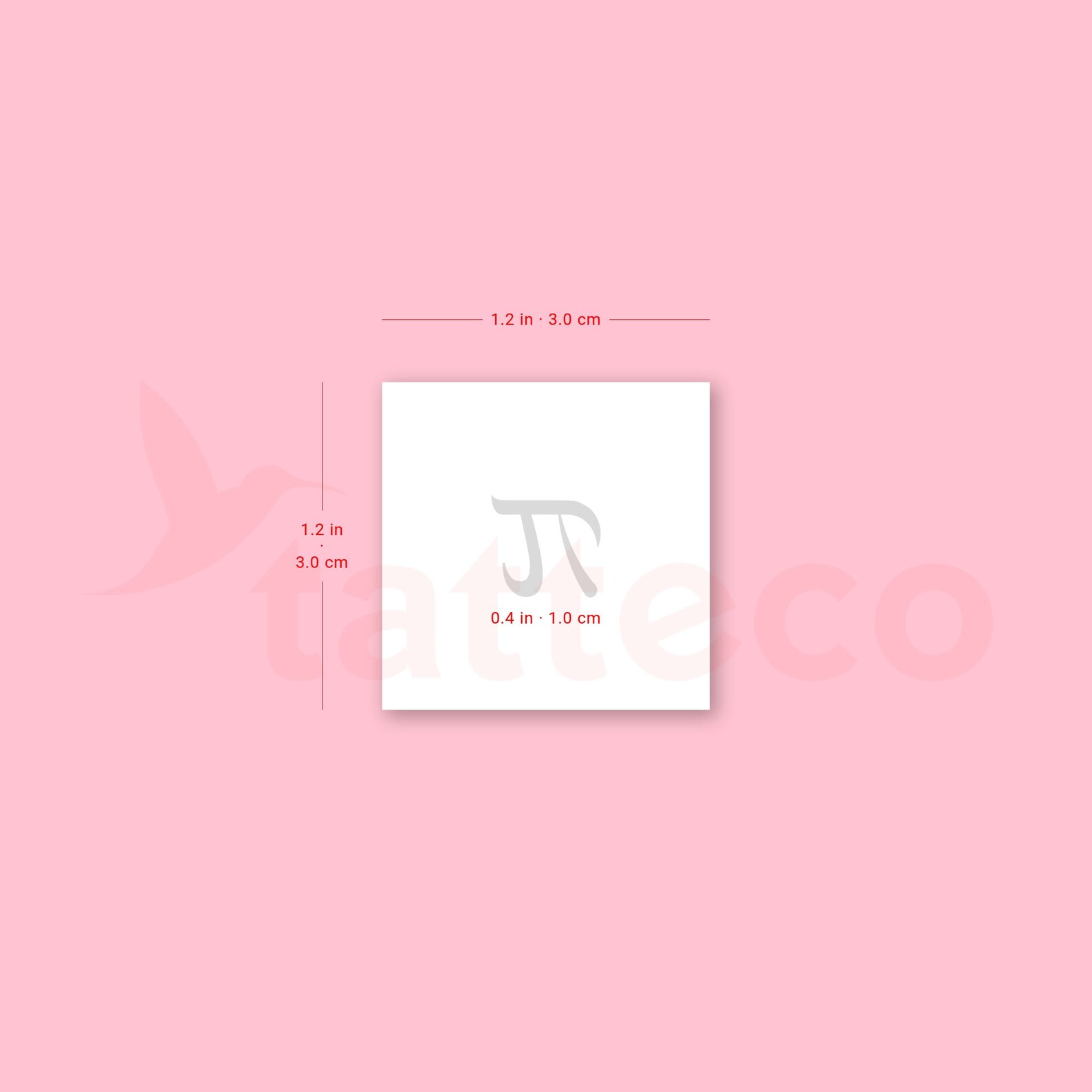Small Pi Number Semi-permanent Tattoo (set of 2) - Etsy