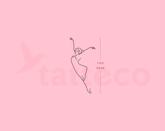 Dancing With the Devil Temporary Tattoo Sticker set of 2 - Etsy