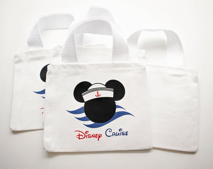 Disney Cruise Fish Extender Tote Bag Ready to Ship Set of 5, Tiny Tote ...