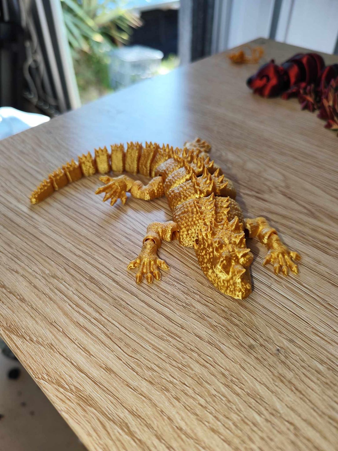 Horned Lizard 3D Printed Articulated Model, Realistic Collectible ...