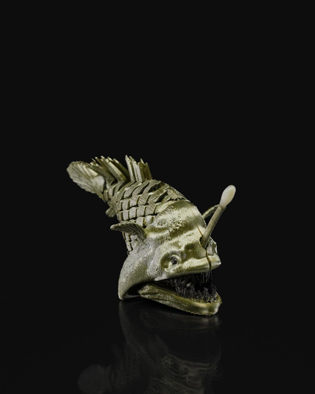 Angler Fish 3D Printed Articulated Deep Sea Fish Toy Realistic Tropical ...