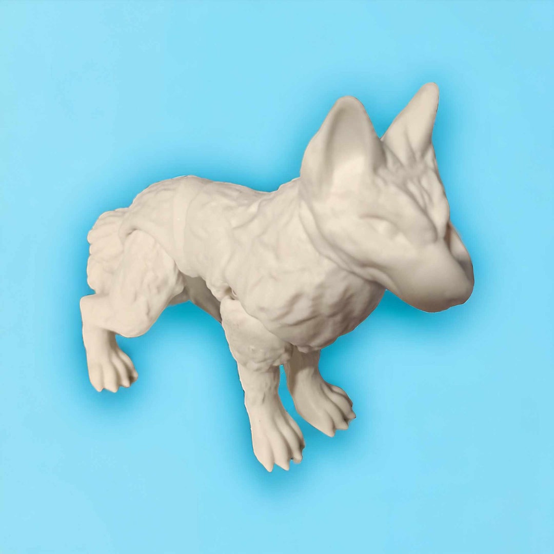 3d Printed Articulated Wolf Toy - Etsy UK