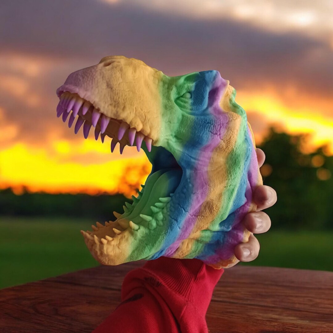 Large T-rex Dinosaur Head Wall Mount for Kids & Adults - Realistic ...