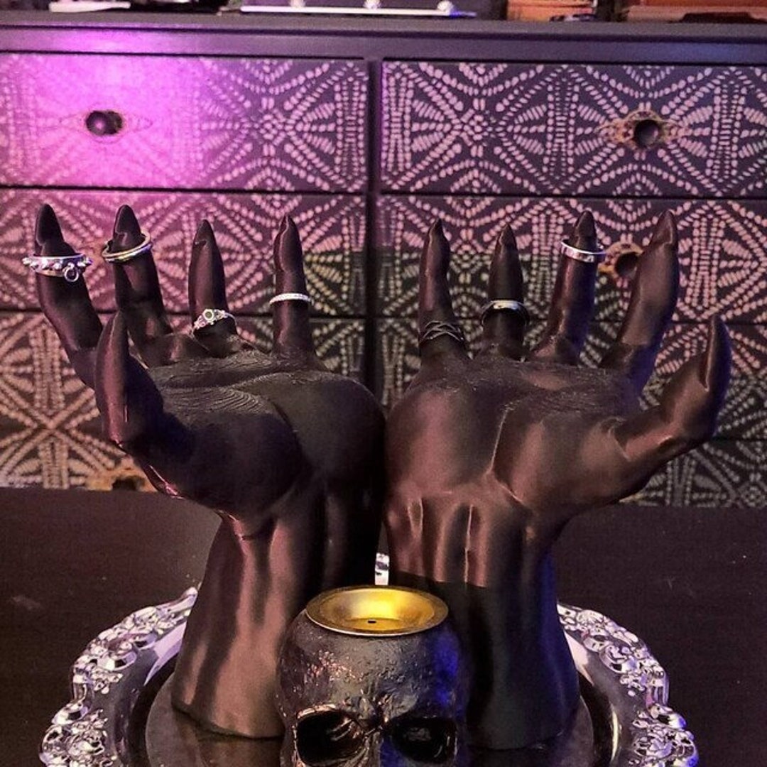 Pair Horror Demon Hand Life Size Detailed Demon Devil Hand 3D Printed ...