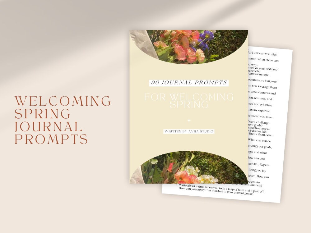 Welcoming Spring Journal Printable, Spring Season Journal Prompts ...